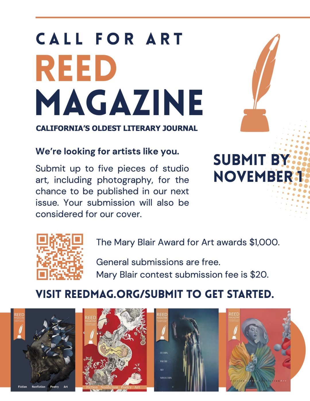 Submissions for Reed Magazine - Cascadia Poetics LAB